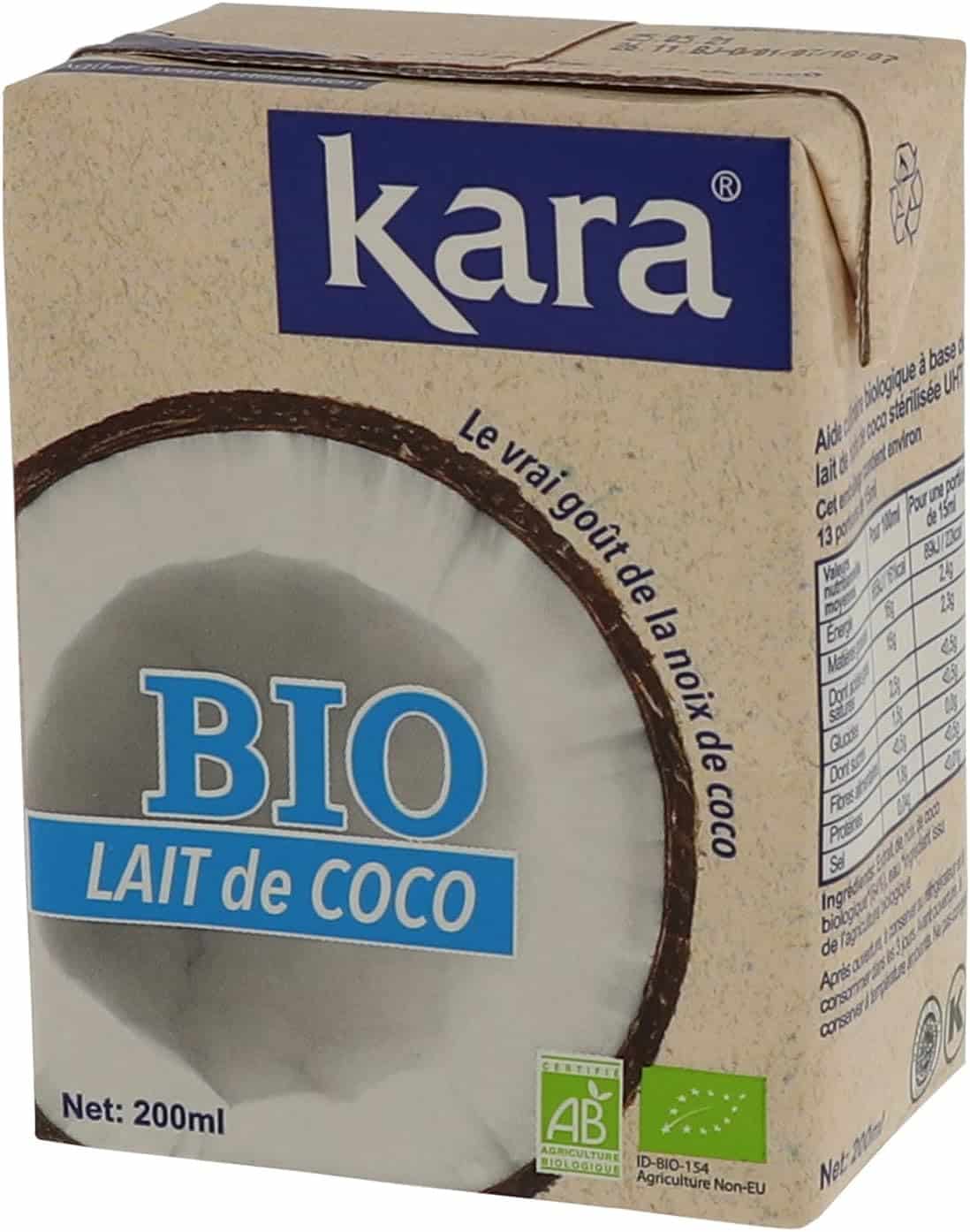 Kara Lait de coco bio - 200ml - Les fous de coco